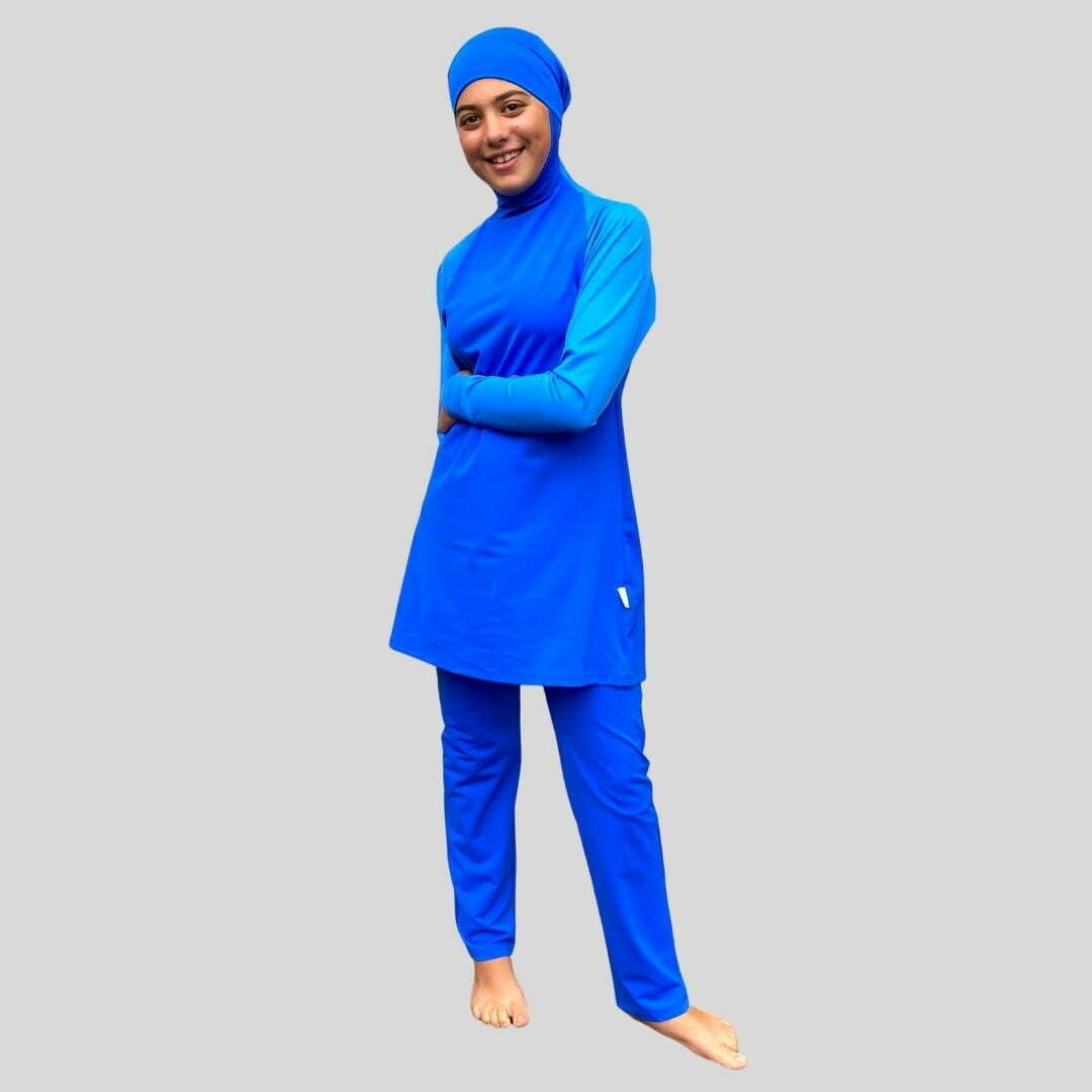 Girls Burkini Marine/Waterfall - Ahiida Swimwear